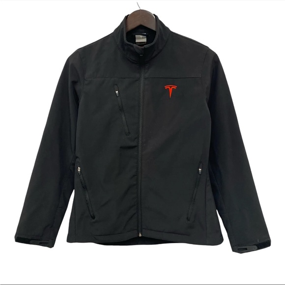 Jackets & Coats | Tesla Motors Corp Mens Size Xl Black Full Zip Soft ...